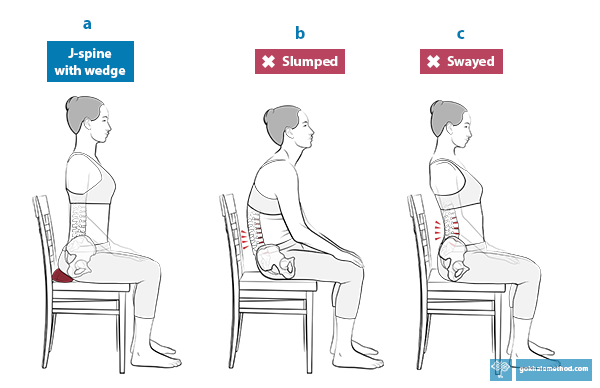The Gokhale™ Wedge for Relaxed, Upright Sitting | GokhaleMethodInstitute The Gokhale™ Wedge for Relaxed, Upright Sitting | GokhaleMethodInstitute